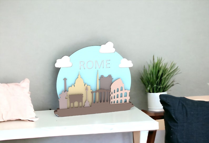 Rome Svg,dxf-laser Cut Files- 7 Multilayer Art Piece for Glowforge,pdf ...