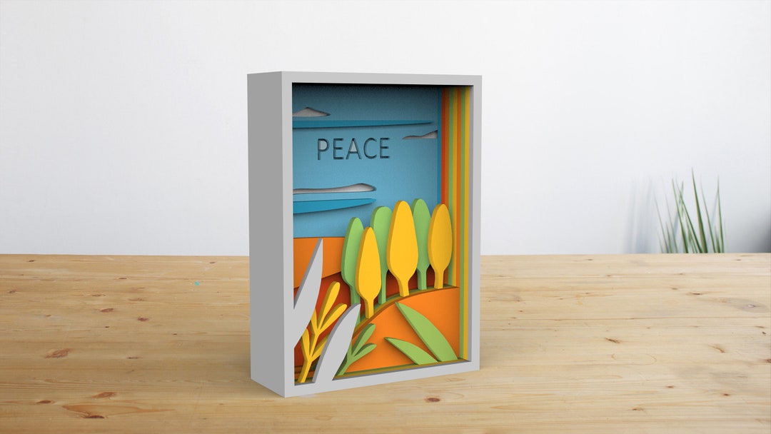 Peace Table Svg,dxf-laser Cut Files- 11 Multilayer Art Piece for ...