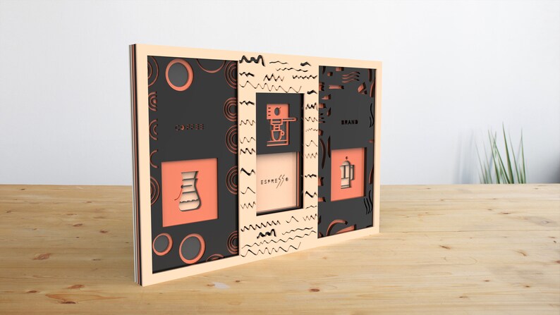 Coffee Svg,dxf-laser Cut Files- 8 Multilayer Art Piece for Glowforge ...