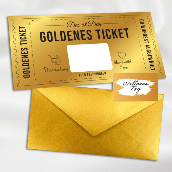 Golden Ticket - Etsy