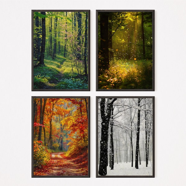 4 Seasons Wall Art - Etsy