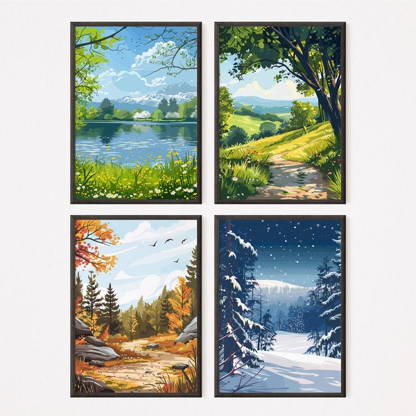4 Seasons Art - Etsy