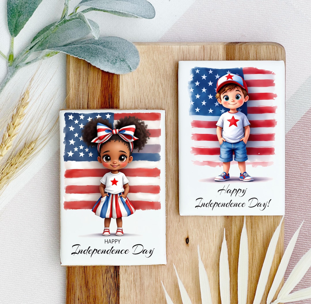 4th of July Clipart, Patriotic Kids PNG, Independence Day Sublimation ...