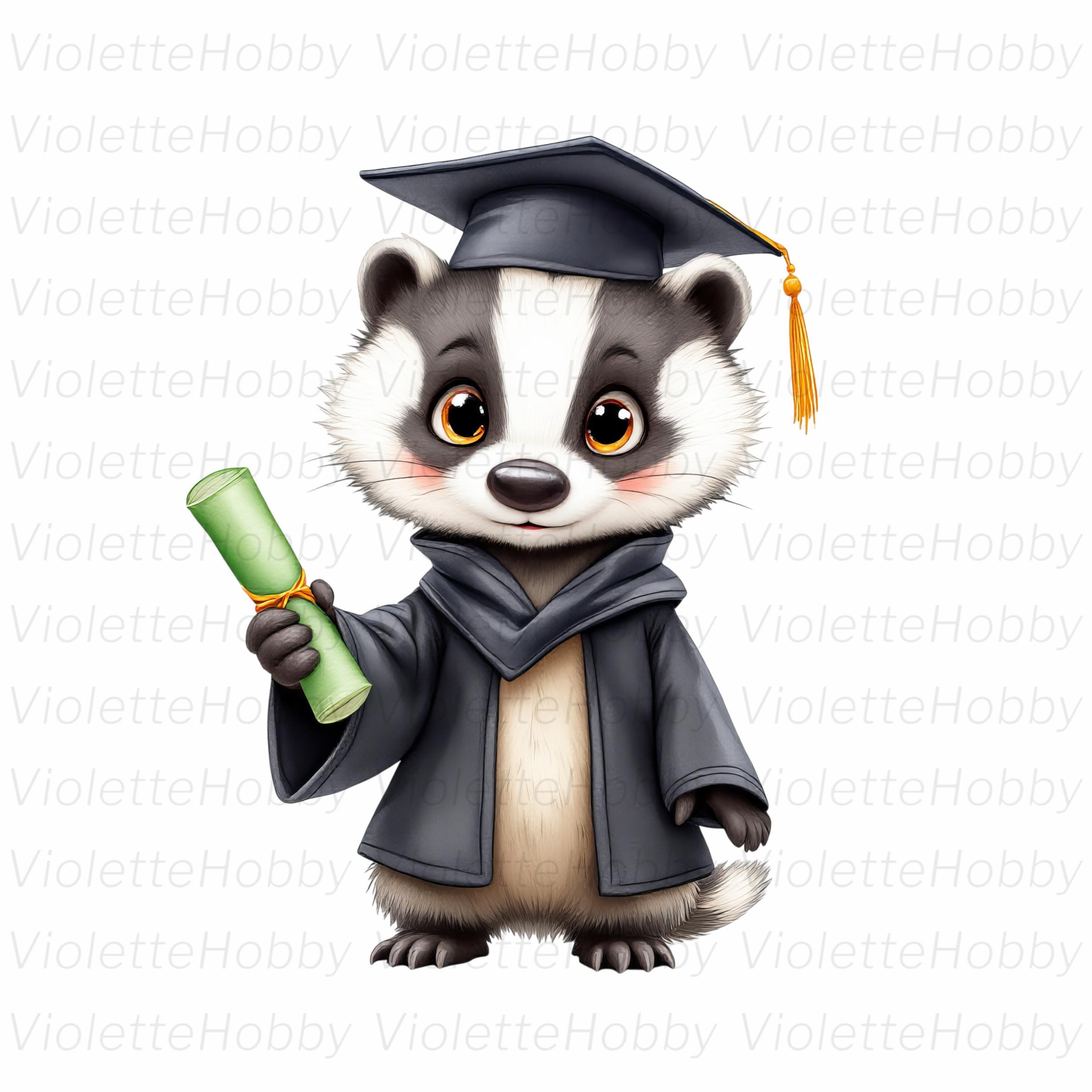 Graduation Animals Clipart PNG | Cute Animal Graduation Cap Clip Art ...