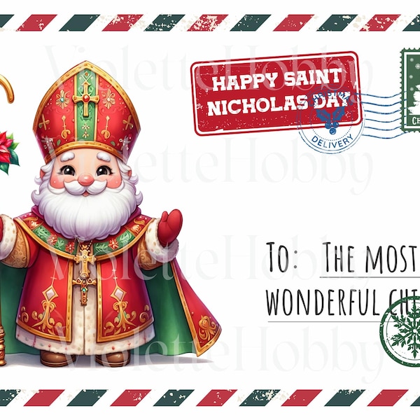 St. Nicholas Clip Art - Etsy