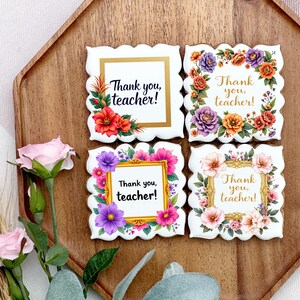Thank You Teacher Floral PNG Clipart | Teacher Appreciation Frames ...