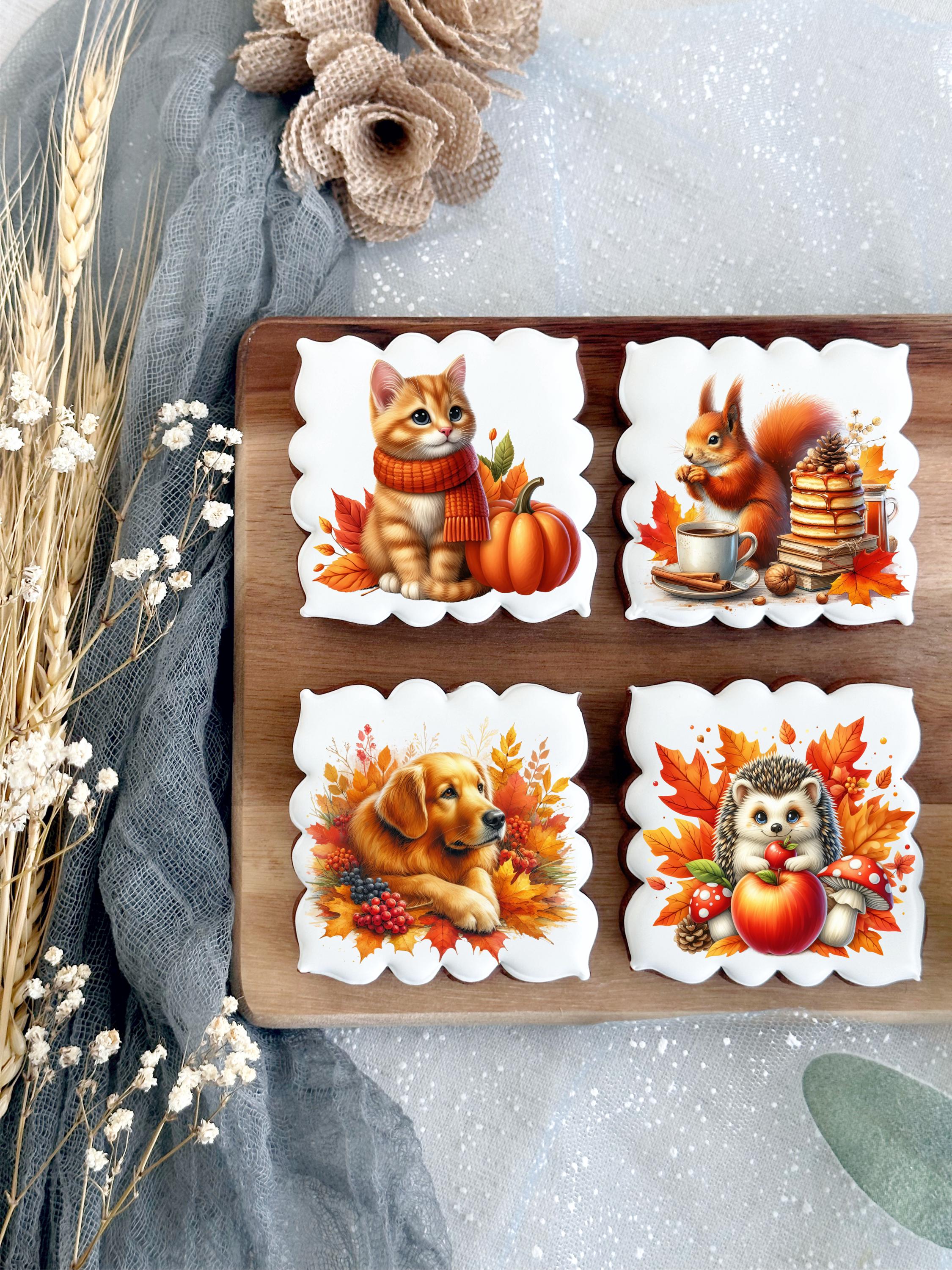 Autumn Animals PNG Images Collection Digital Download Fall Themed ...