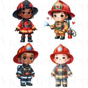 20 Png|firefighter Clipart Collection - Digital Download, Firefighting ...