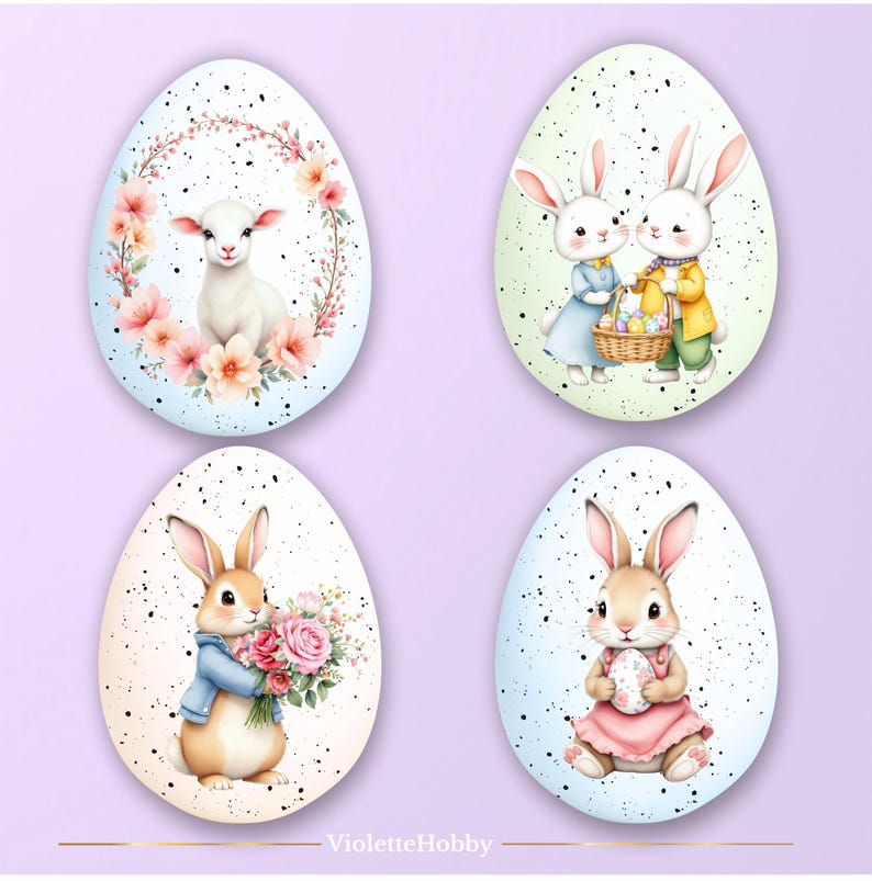 Easter Egg Clipart Set: Bunny Chick Spring PNG (digital Download) - Etsy
