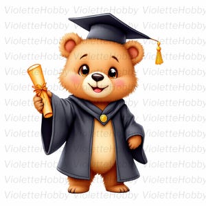 Graduation Animals Clipart PNG | Cute Animal Graduation Cap Clip Art ...