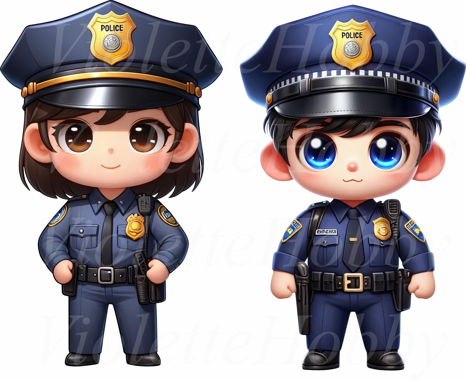 Cute Police Officer Clipart, Kids Cartoon Images (digital Download) - Etsy