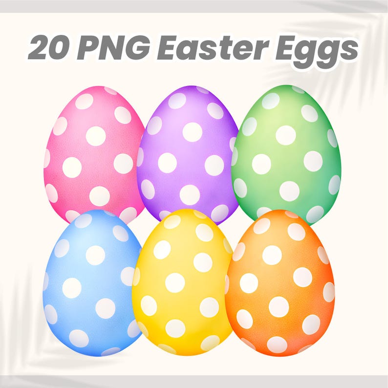 Pastel Easter Egg Clipart Set, Spring Graphics, Edible Image Printing ...
