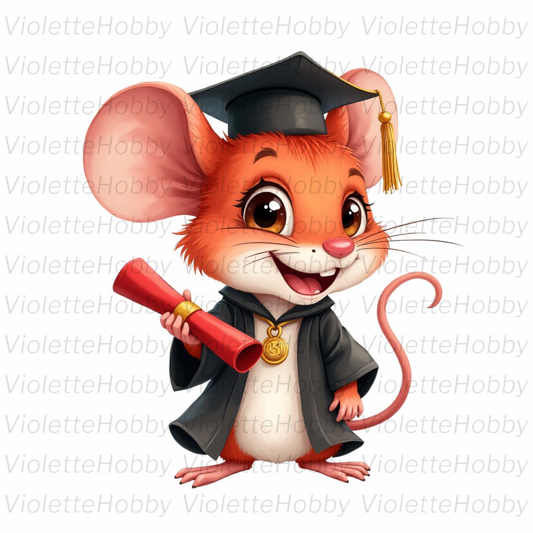 Graduation Animals Clipart PNG | Cute Animal Graduation Cap Clip Art ...