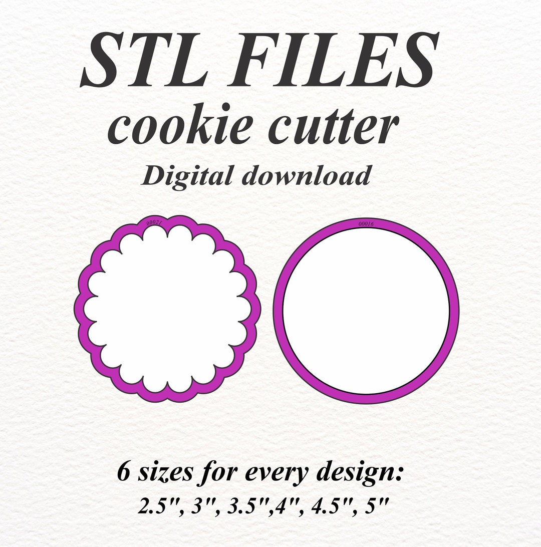 STL Files Cookie Cutter/ Digital Download - Etsy