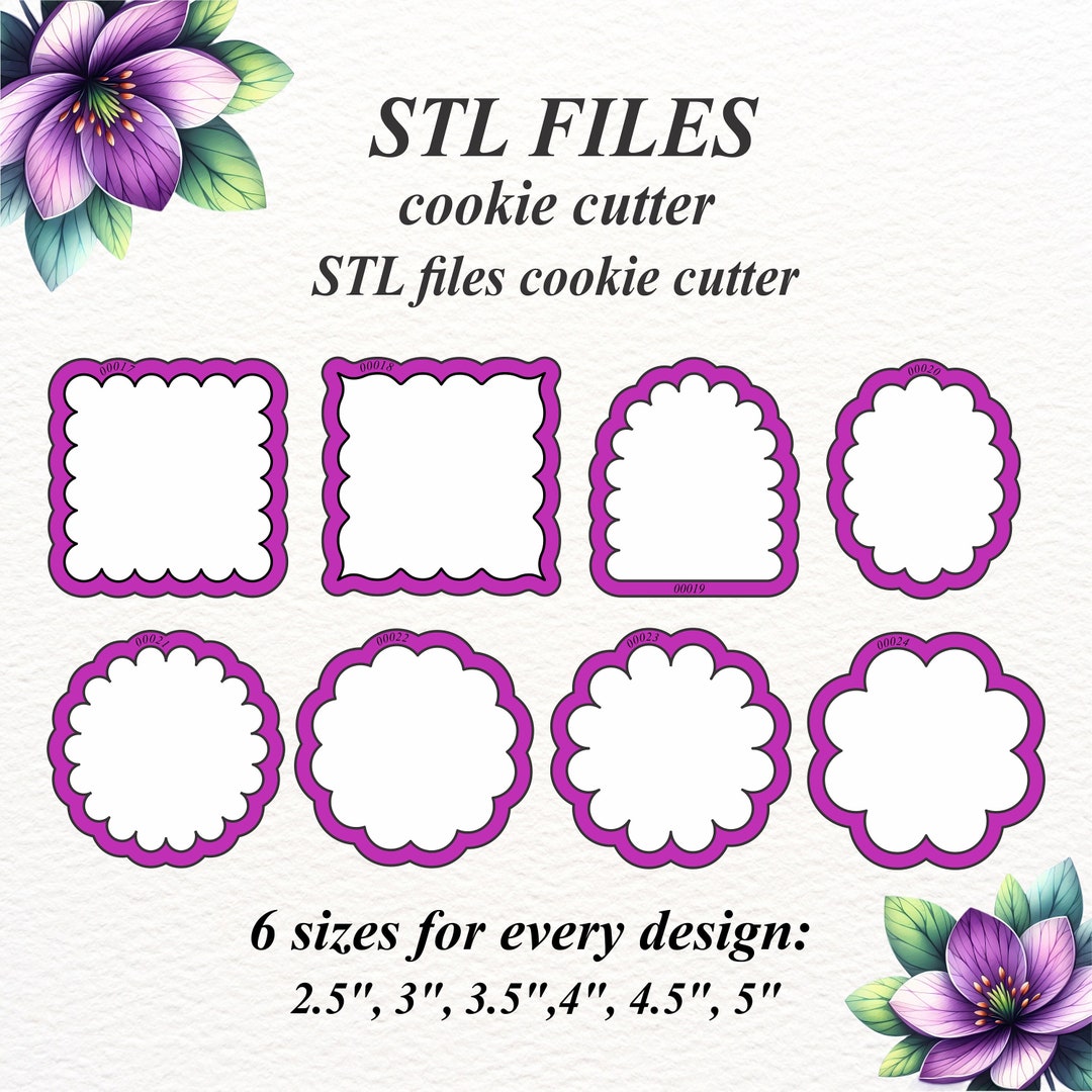 STL Files Cookie Cutter/ Digital Download - Etsy