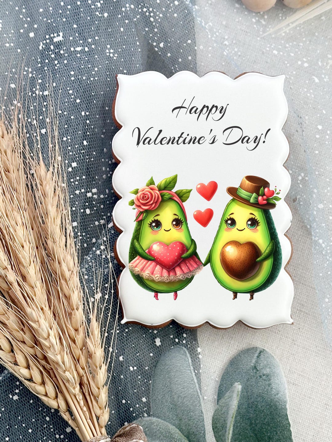 Valentine's Day Avocado Clipart 20 PNG Cute Couple Avocados Romantic ...