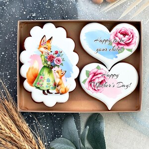 Fox Mom and Baby Clipart, Mother's Day Watercolor Fox PNG, Cute ...