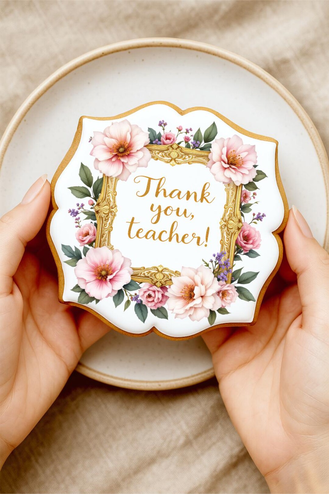 Thank You Teacher Floral PNG Clipart | Teacher Appreciation Frames ...