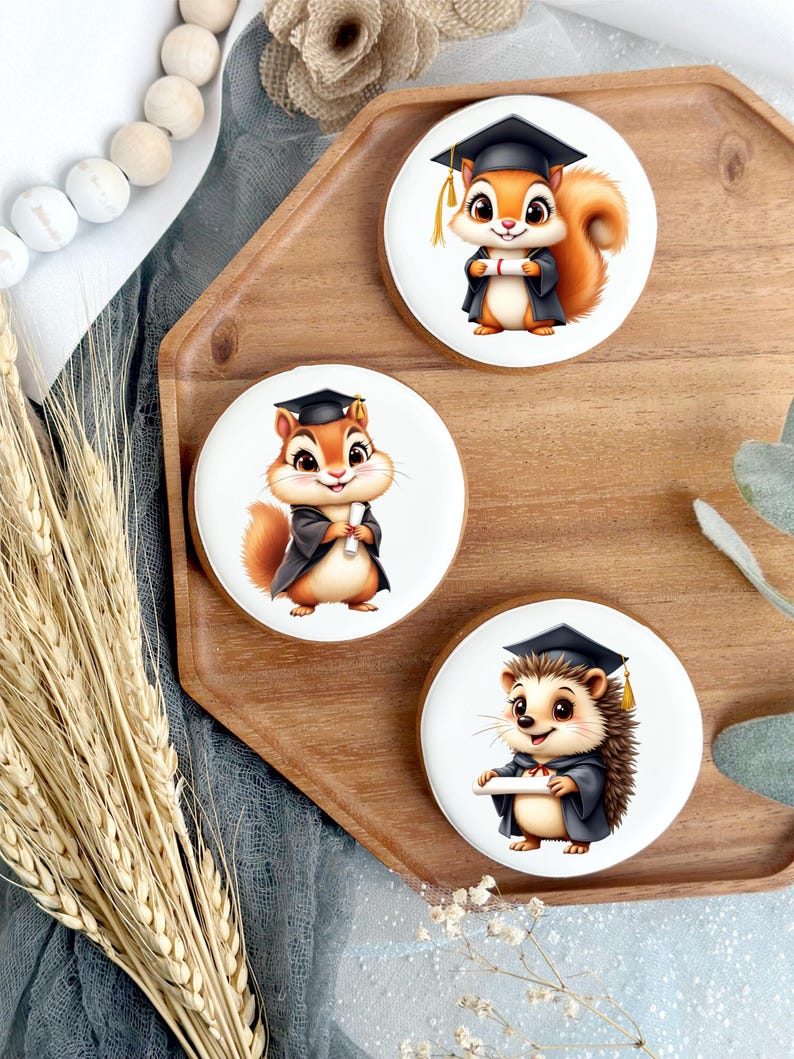 Graduation Animals Clipart PNG | Cute Animal Graduation Cap Clip Art ...