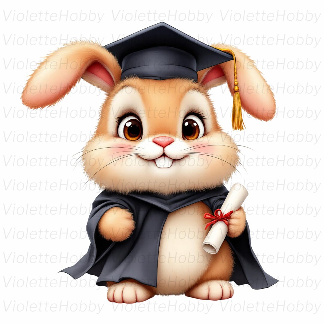 Graduation Animals Clipart PNG | Cute Animal Graduation Cap Clip Art ...