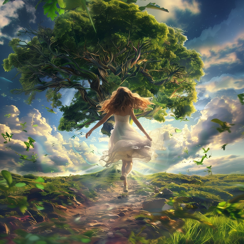 Tree of Life DIGITAL DOWNLOAD, Bible Art, Modern Bible Verse Wall Art ...