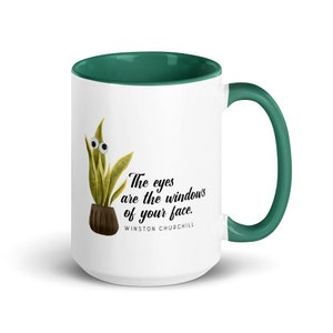 The Eyes Are the Windows of Your Face Mug Christopher Walken SNL Googly ...