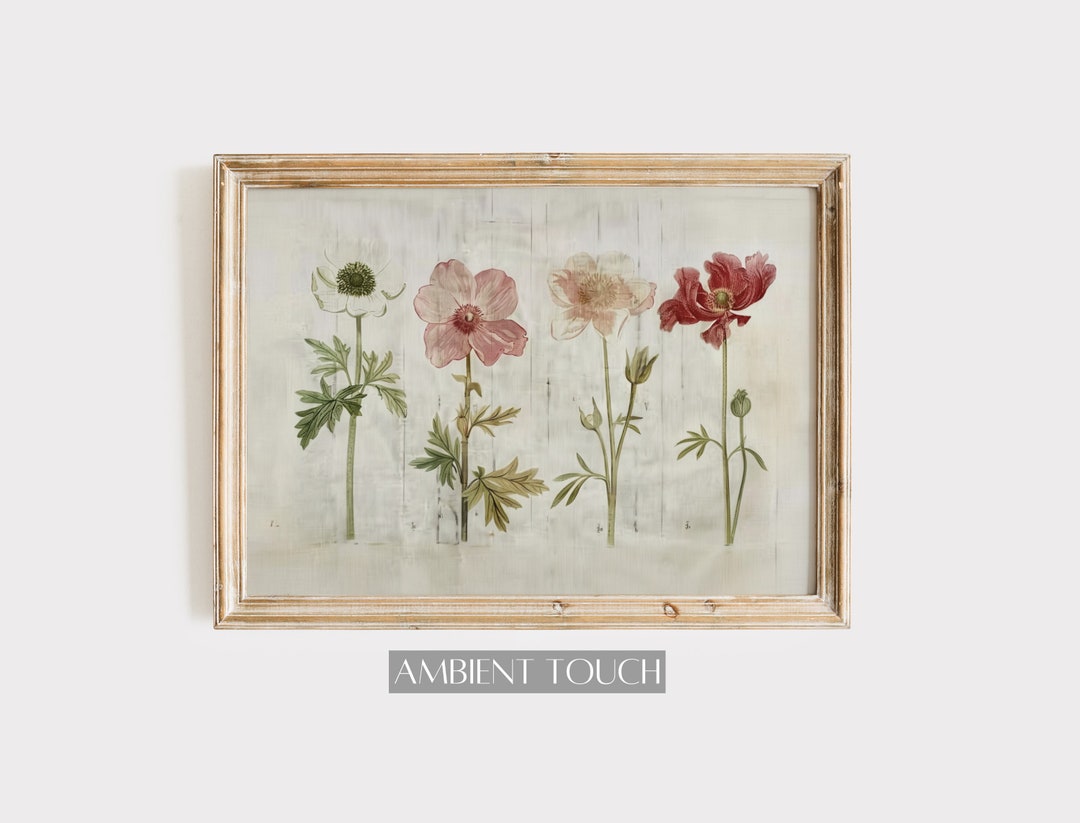 Rustic Still Life Print Vintage Botanical Painting Antique Wall Decor ...