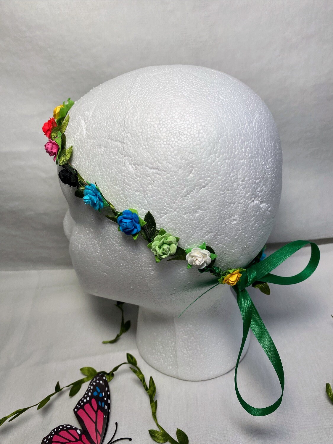 Queer Pride Flag Colors Flower Crown, Queer Pride Flower Crown, Queer ...