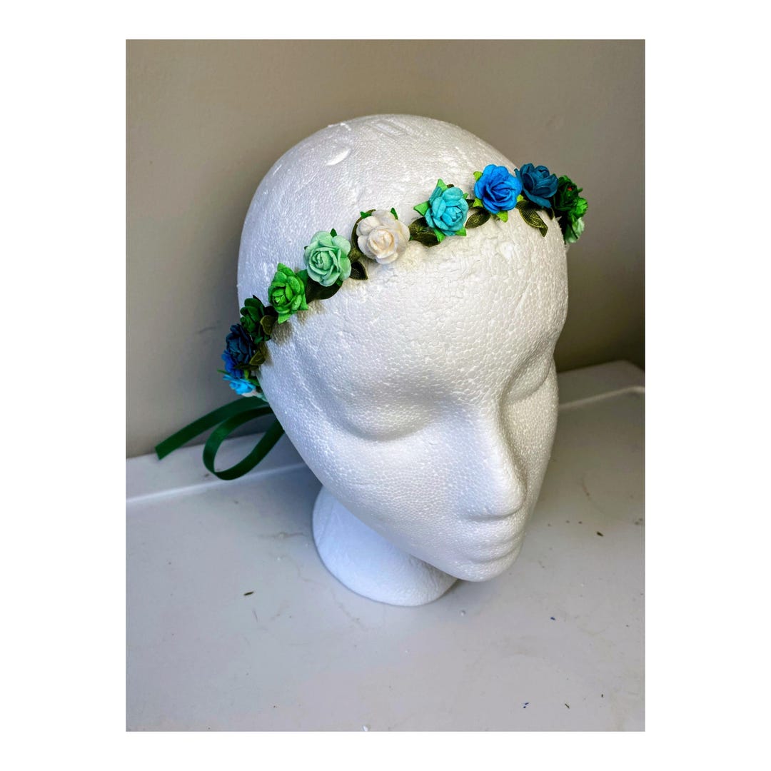Men’s Gay Pride Flag Colors Flower Crown, Men’s Gay Pride Flower Crown ...