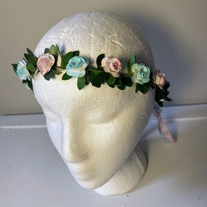 Transgender Pride Woodland Flower Crown, Transgender Floral Crown ...