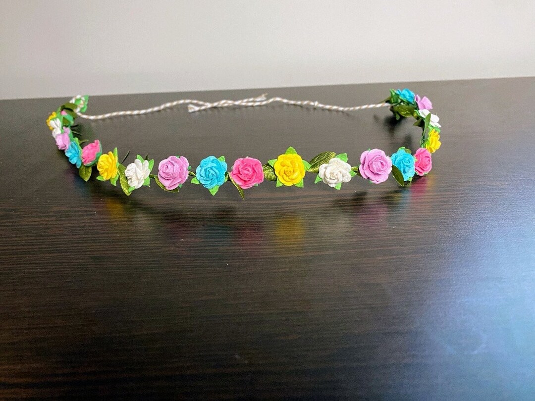 Gender Androgynous Pride Flag Adjustable Rose Flower Crown - Etsy