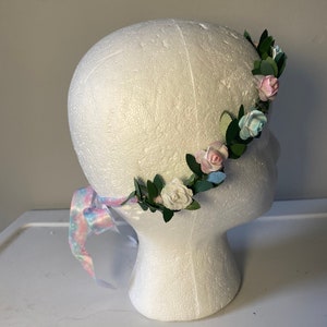 Transgender Pride Woodland Flower Crown, Transgender Floral Crown ...