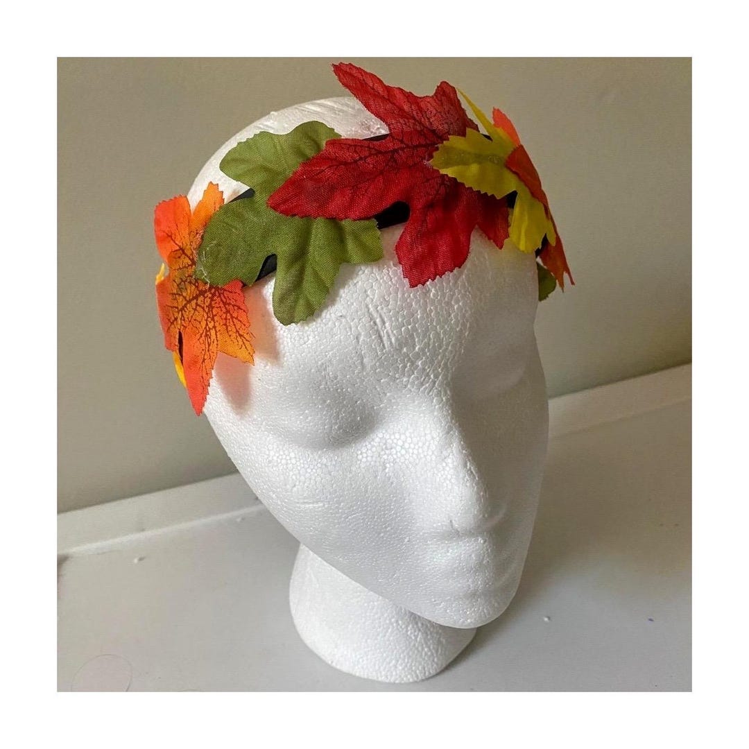 Autumn Leaves Floral Headband, Autumn Flower Crown, Fall Leaves Floral ...