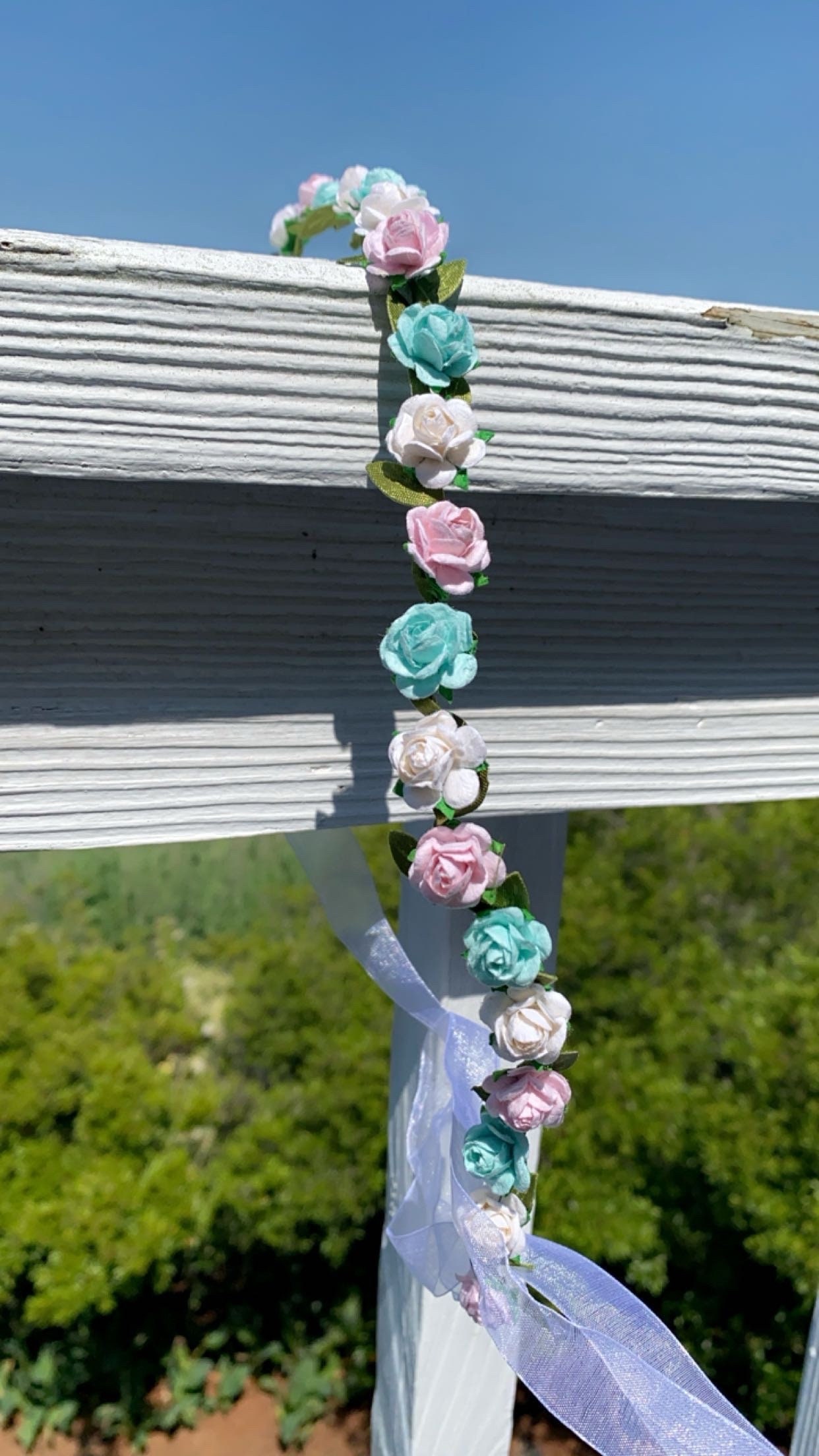 Transgender Pride Flag Colors Flower Crown, Transgender Pride Floral ...