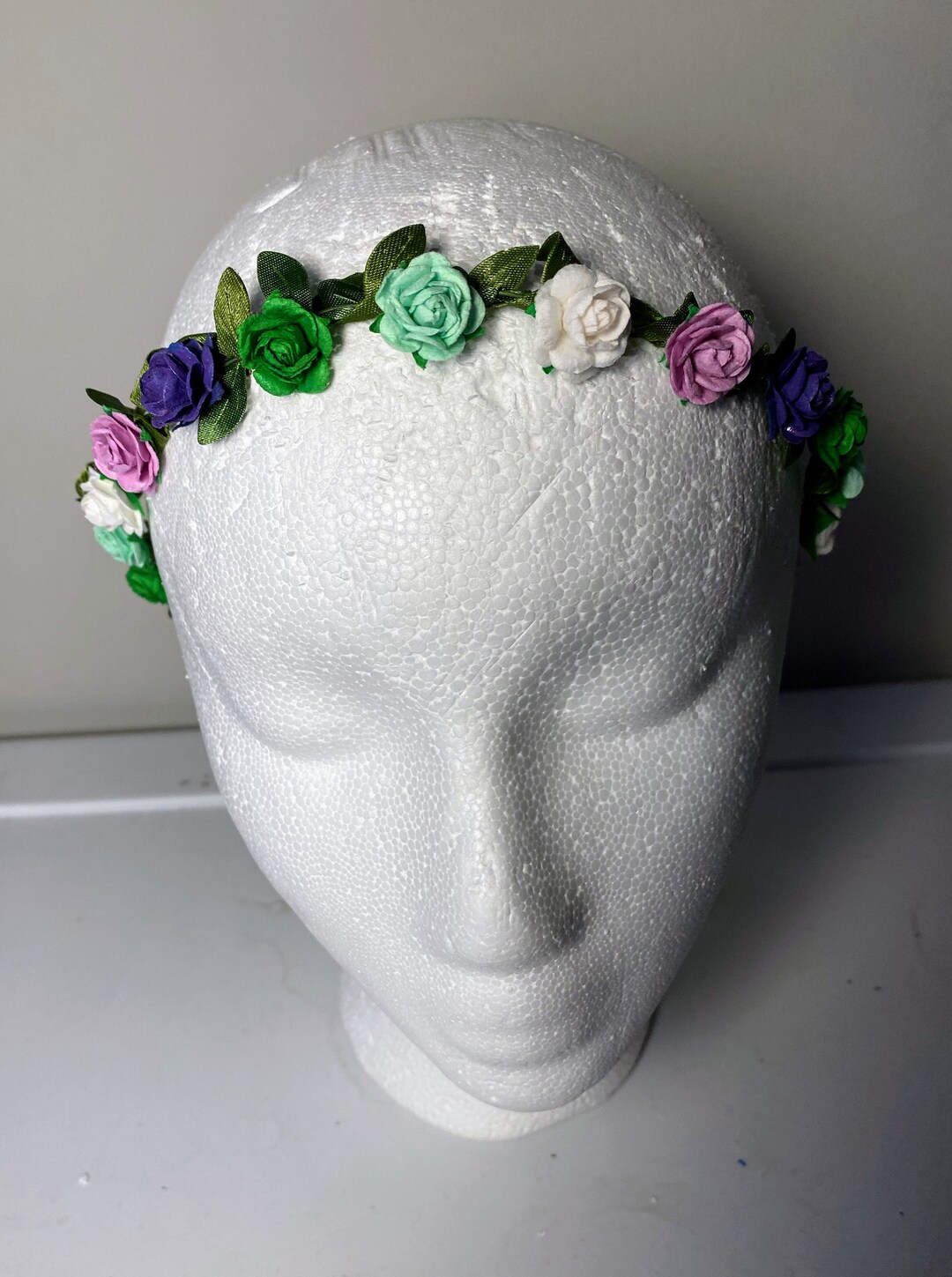 Genderqueer Pride Flag Colors Flower Crown, Genderqueer Pride Flower ...