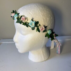 Transgender Pride Woodland Flower Crown, Transgender Floral Crown ...