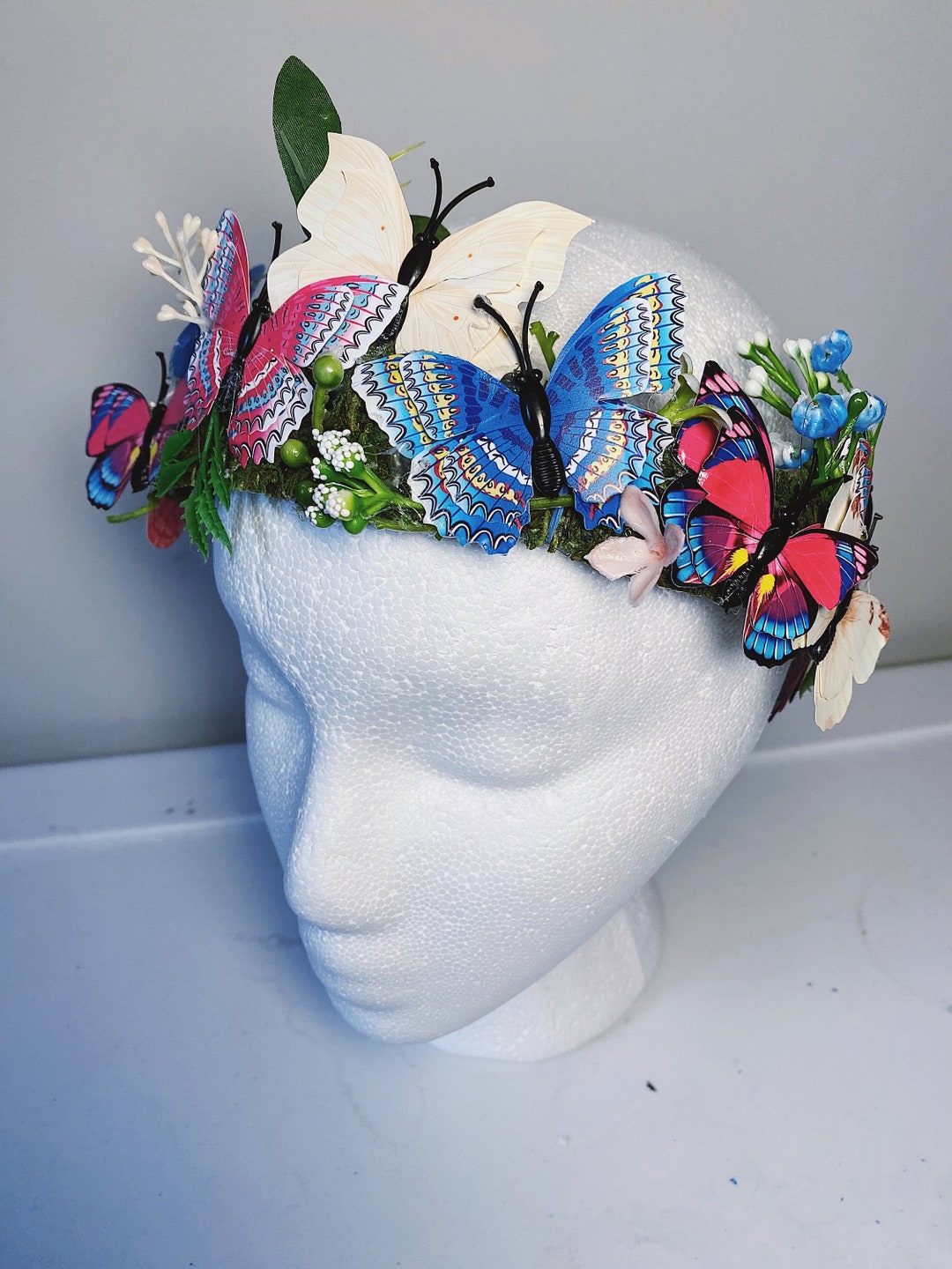 Transgender Pride Butterfly Floral Headband, Transgender Pride ...