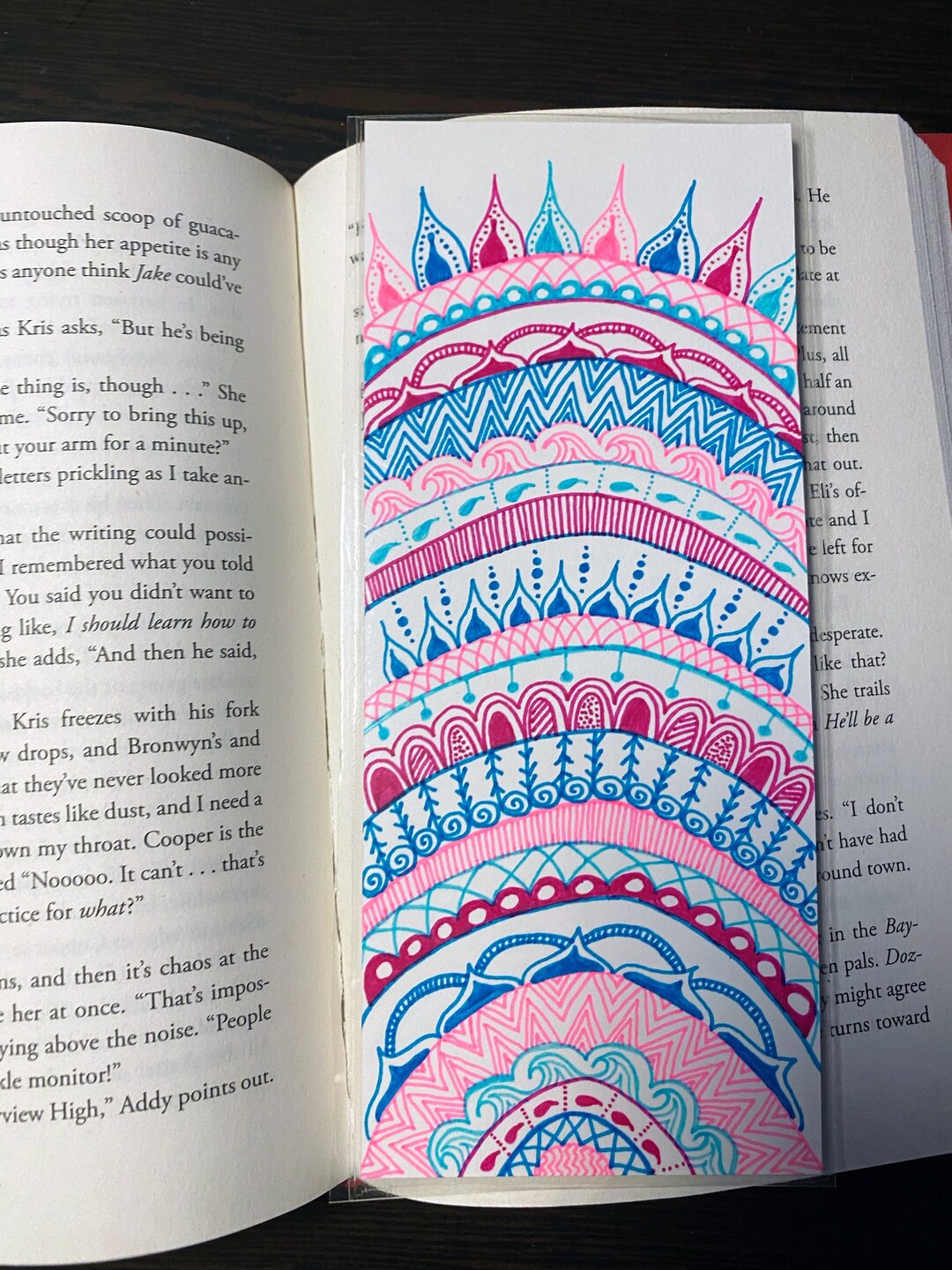 Transgender Pride Flag Colors Mandala Bookmark, Transgender Pride ...