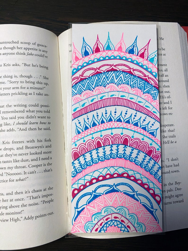 Transgender Pride Flag Colors Mandala Bookmark, Transgender Pride ...