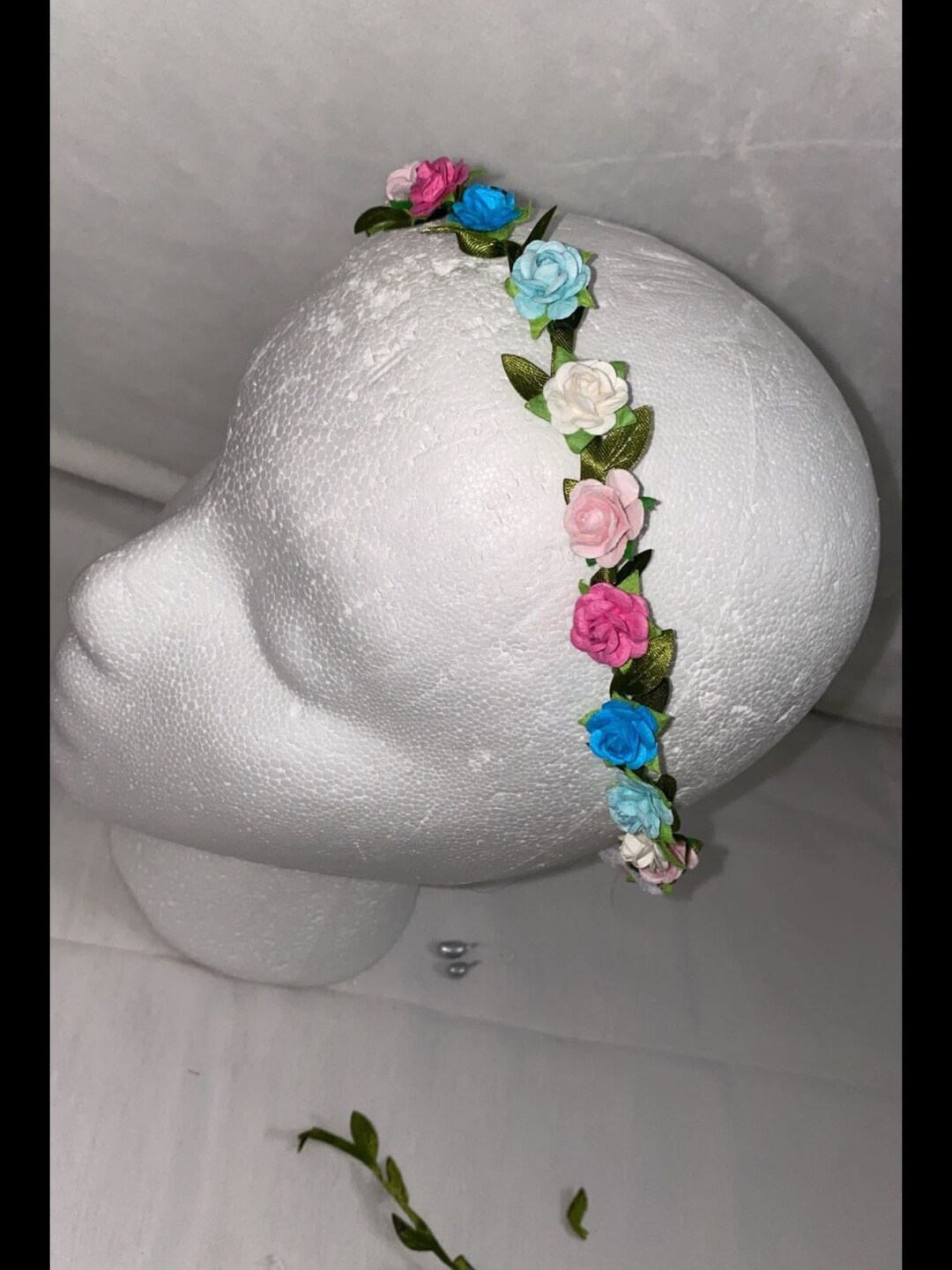 Transgender Pride Flag Colors LGBTQ Rose Flower Crown, Transgender ...