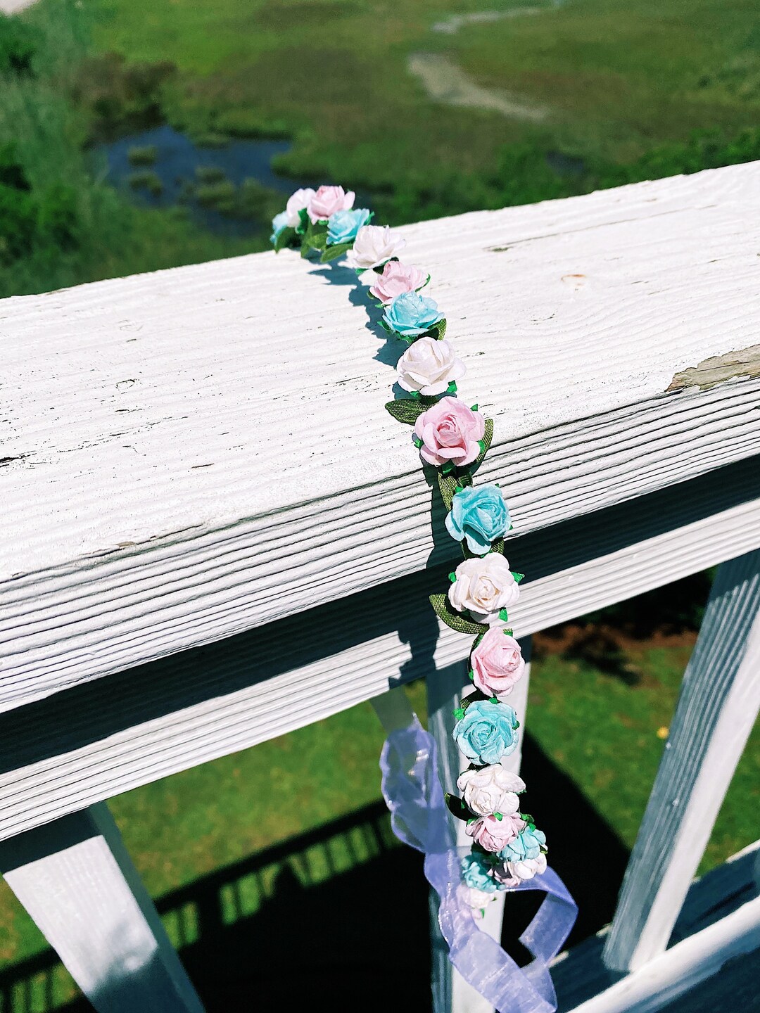 Transgender Pride Flag Colors Flower Crown, Transgender Pride Floral ...