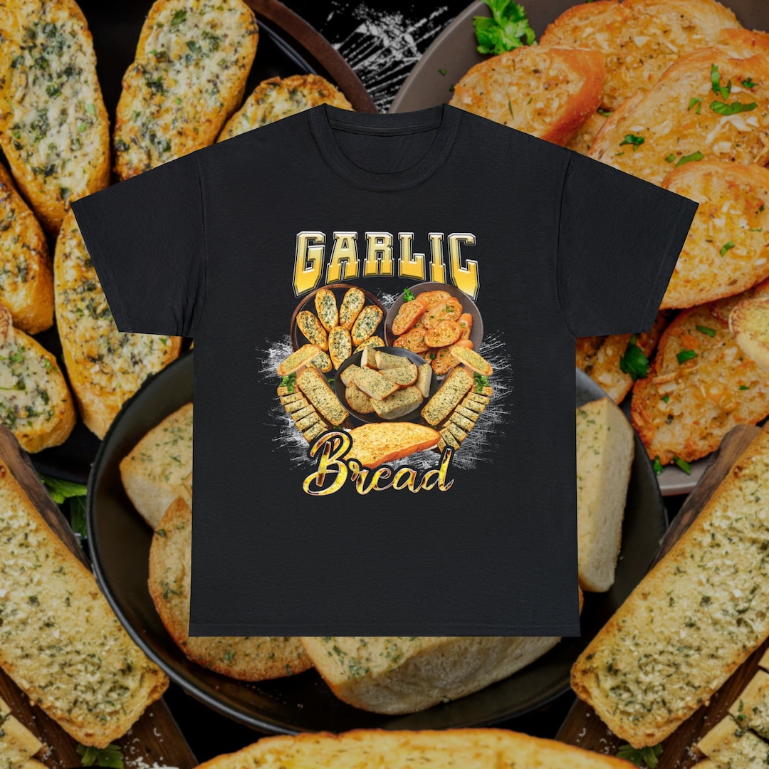 Garlic Bread Vintage T-shirt • Retro 90s Graphic Bootleg Tee • Loaf ...