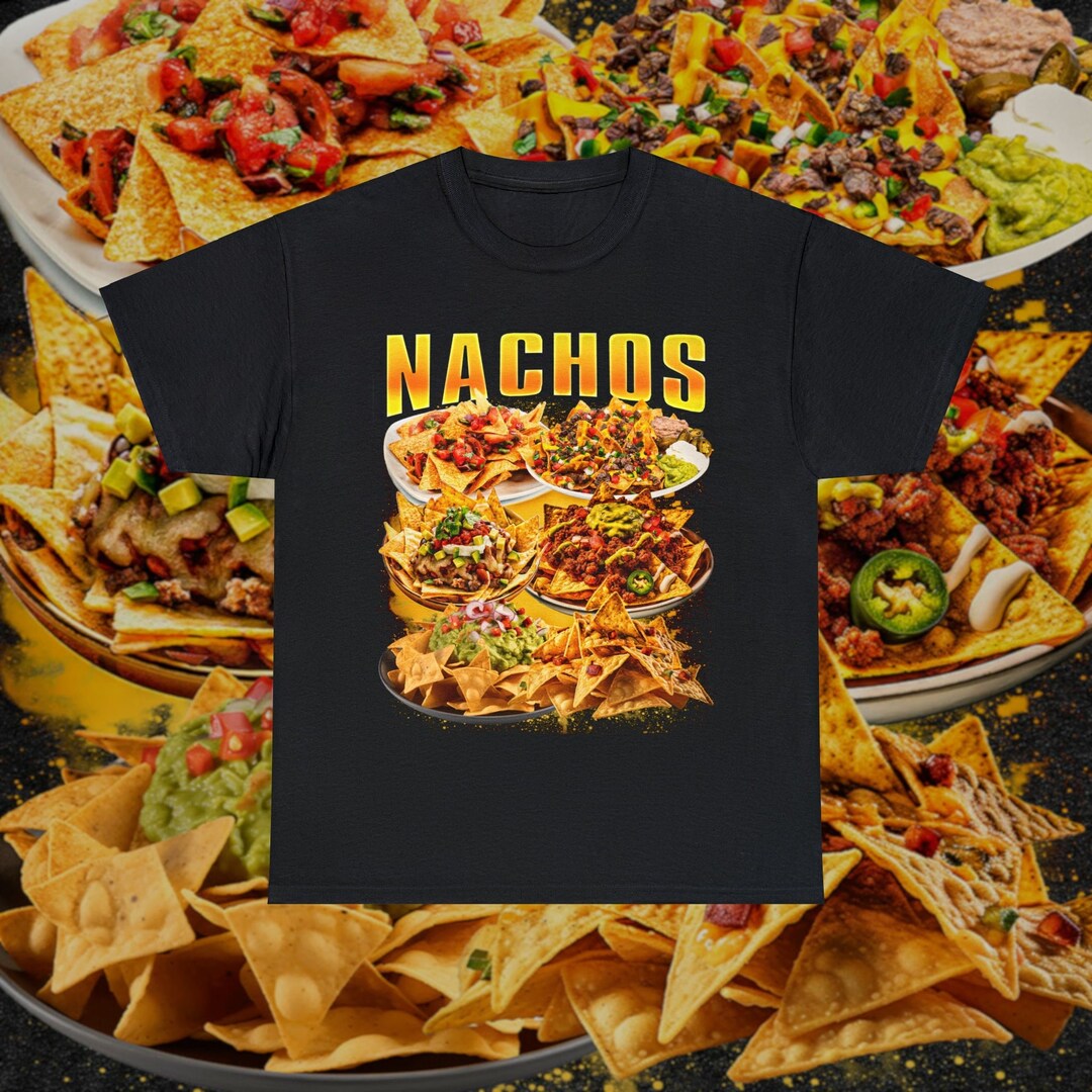 Nachos Vintage T-shirt • Retro 90s Graphic Bootleg Tee • Tortilla Chip ...