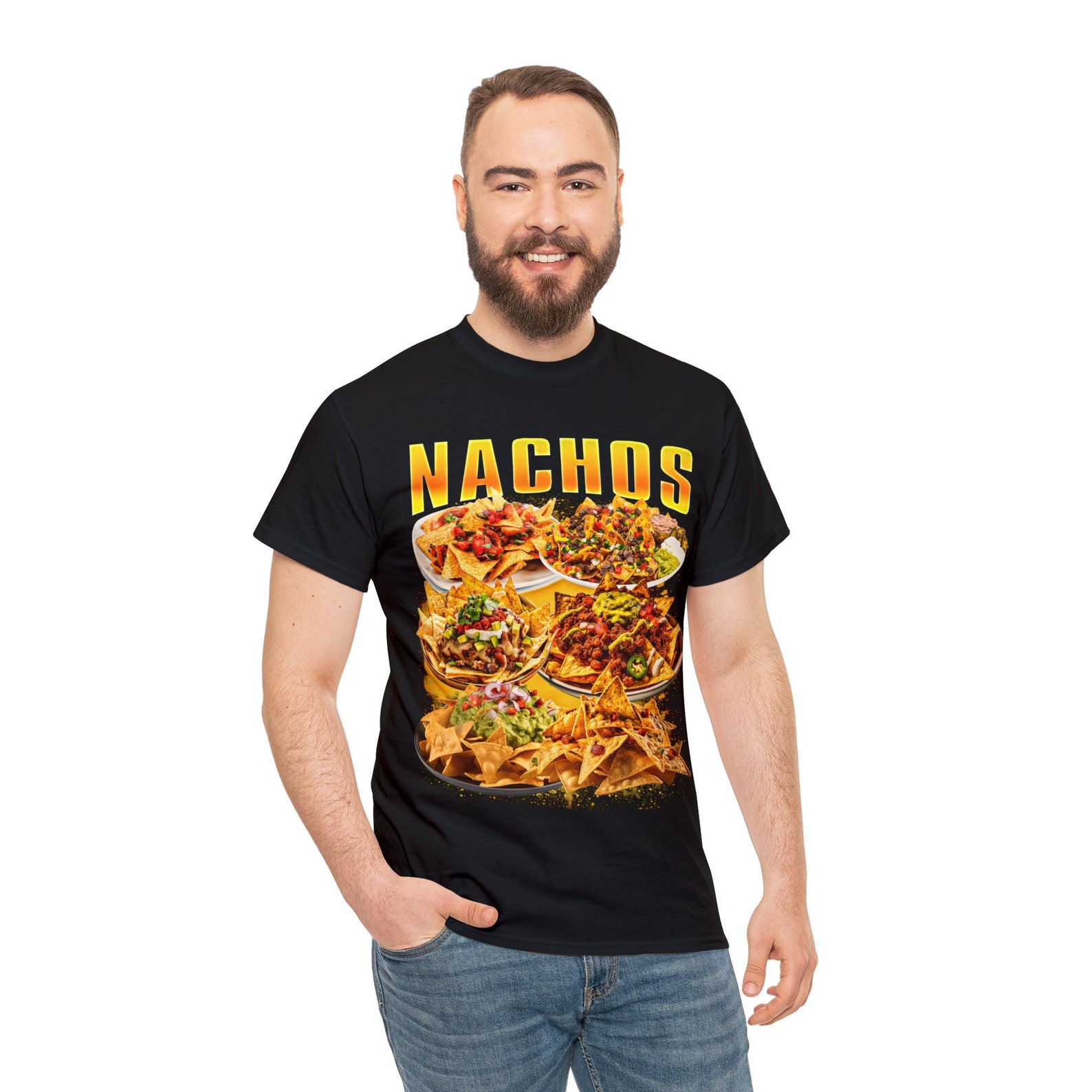 Nachos Vintage T-shirt • Retro 90s Graphic Bootleg Tee • Tortilla Chip ...