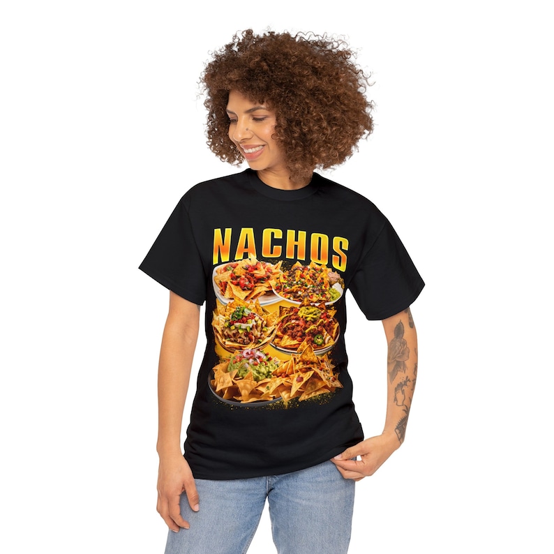 Nachos Vintage T-shirt • Retro 90s Graphic Bootleg Tee • Tortilla Chip ...