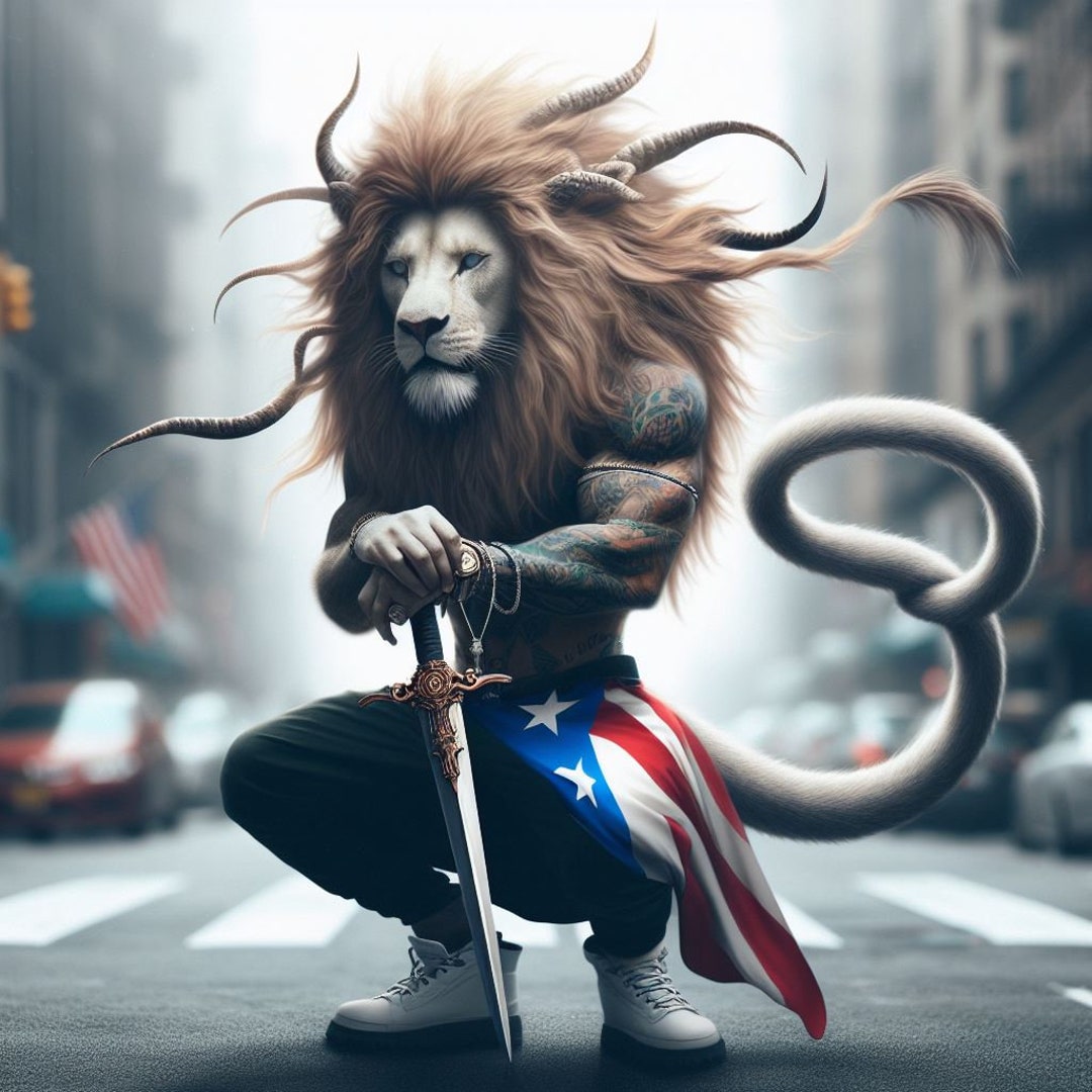 Lion-human Hybrid - Etsy