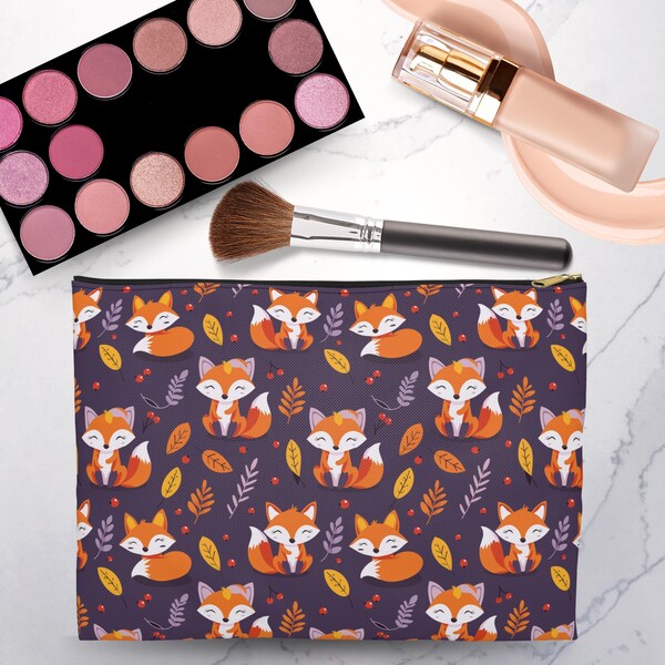 Fox Zipper Pouch - Etsy
