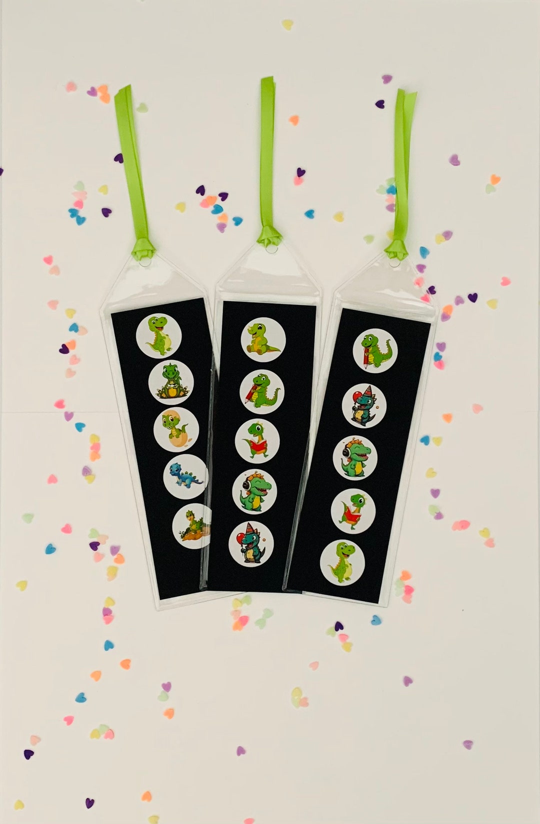 Cute Dinosaur Bookmark for Kids and Animal Lovers of All Ages. Colorful ...