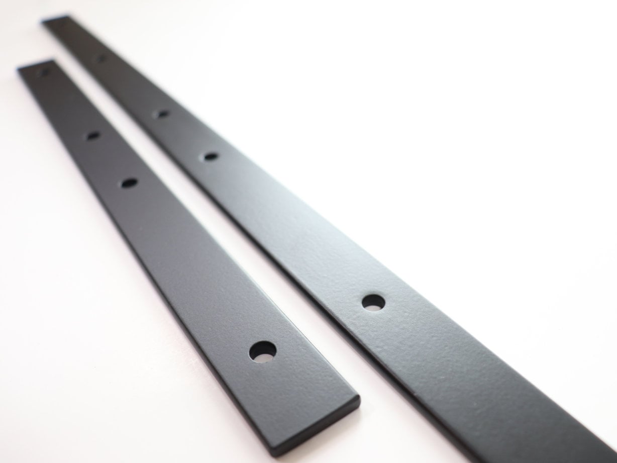 Powder Coated Flat Bar Support: Metal Bracing Bracket for Barn Door or ...