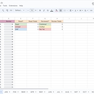 ARC Tracker Template - Etsy